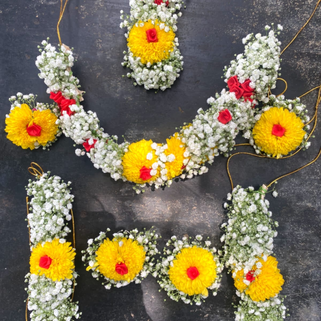 Jasmine Gajra – 25cm | Fresh Mallige Gajra for Bridal Hair ...